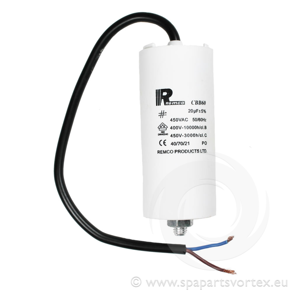 16 mfd Capacitor with Leads | VDL